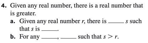 Solved In Each Of 1 6 Fill In The Blanks Using A Variable
