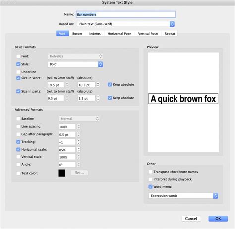 Studio Style Bar Numbers In Sibelius Scoring Notes