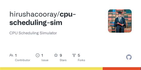 Github Hirushacooray Cpu Scheduling Sim Cpu Scheduling Simulator