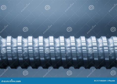 The Close Up Scene Of Linear Lead Ball Spare Part Stock Image Image Of Milling Maintenance