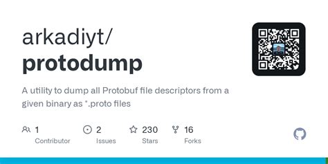 github arkadiyt protodump a utility to dump all protobuf file descriptors from a given binary