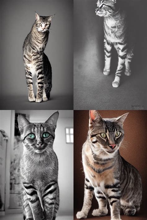 Photo Portrait Of A Standing Feline Humanoid Stable Diffusion Openart