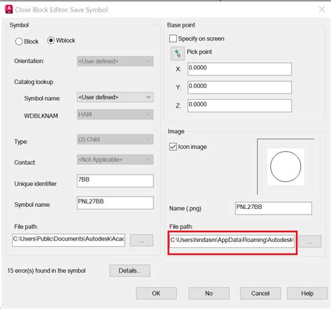 How To Change Default Path For Saving Symbol Blocks And Images On The Symbol Builder In AutoCAD