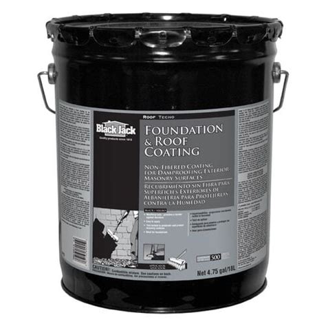 Black Jack Non Fibered Foundation And Roof Coating 5 Gallon