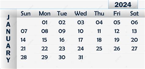 รูปปฏิทิน 2024 เวกเตอร์ Png ปฏิทิน 2024 มกราคมภาพ Png และ เวกเตอร์ สำหรับการดาวน์โหลดฟรี