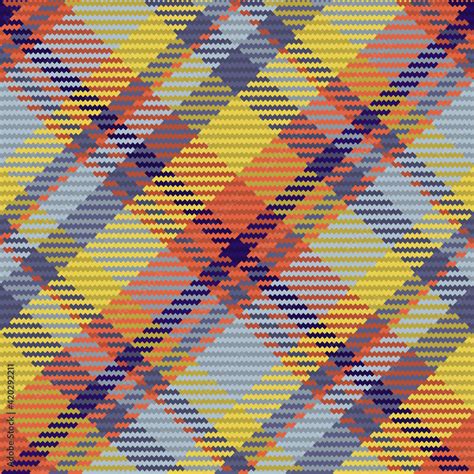 Seamless Pattern Of Scottish Tartan Plaid Repeatable Background With Check Fabric Texture