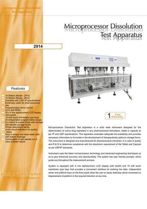 Dissolution Test Apparatus At ₹ 95000piece Dissolution Test Apparatus In Hyderabad Id