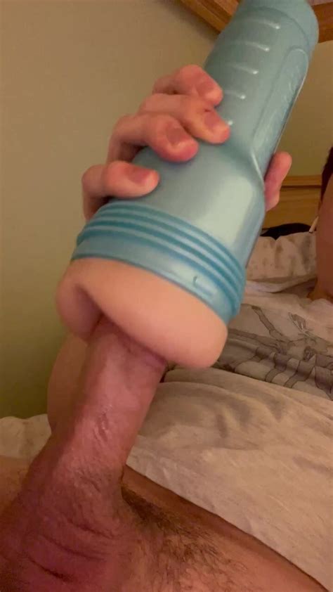 Circumcised Guy Fucks Fleshlight