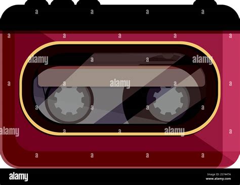 Cassette Player Icon Cartoon Vector Radio Music Audio Tape Cassette