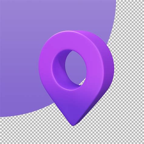 클리핑 패스가 있는 지도 3d 그림에서 대상을 가리키는 빨간색 핀 프리미엄 Psd 파일