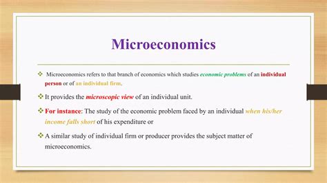 Difference Between Microeconomics And Macroeconomics PPT