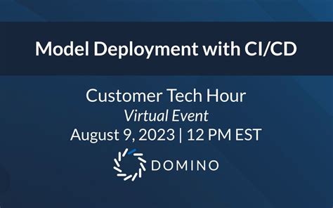 Calling All Domino Data Lab Customers Join Our Live Customer Tech Hour To Domino Data Lab