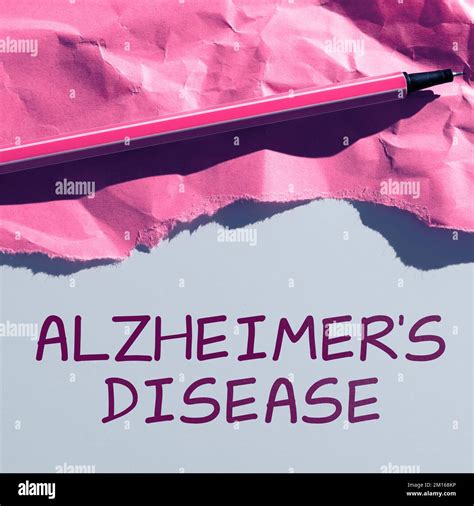 Conceptual Display Alzheimers Disease Business Showcase Advanced