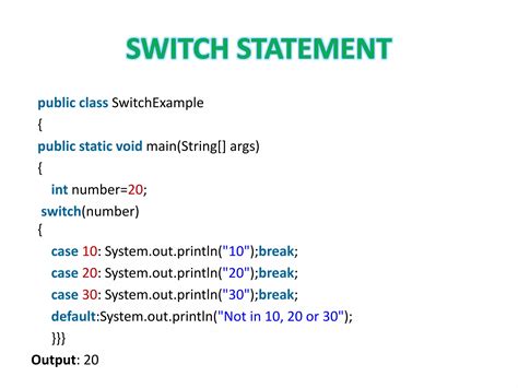 Control Structures In Java Pptx