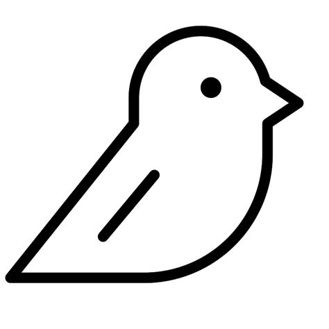 Bird Thin Vector Svg Icon Svg Repo