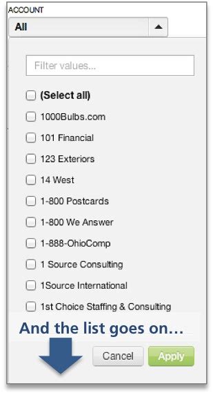 Filter For Variables GoodData Classic