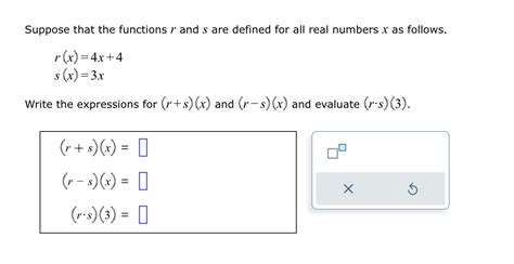 solved suppose that the functions r ﻿and s ﻿are defined for