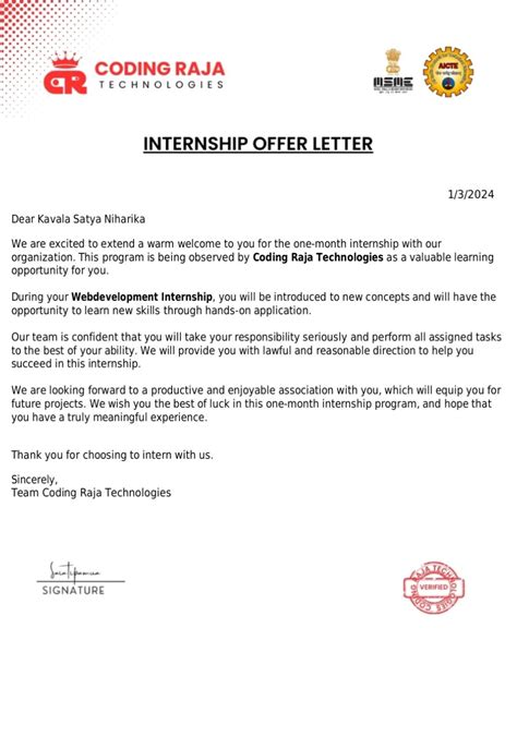 Internship Codingraja Aicte Techjourney Webdevelopment Kavala