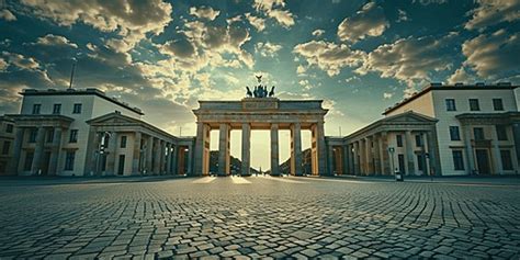 Grand Stone Building With Pillars And Statue Majestic Structure Columns