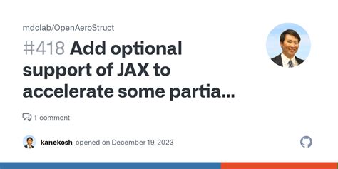Add Optional Support Of Jax To Accelerate Some Partial Derivatives · Issue 418 · Mdolab