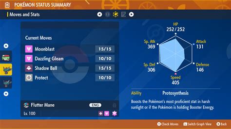 Pokemon Scarlet And Violet Flutter Mane 6iv Ev Trained Pokemon4ever