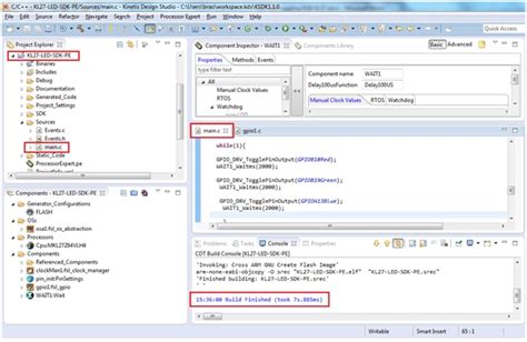 Frdm Kl27z Kds Sdk Tutorial Toggling An Rgb Led With Processor Expert Element14 Community