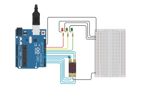Circuit Design Semaforo Contador Tinkercad Circuit Design Semaforo Contador Tinkercad