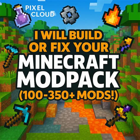 create optimize or fix your minecraft modpack by pcpixelcloud fiverr