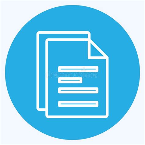 Icon Articles Suitable For Programming Symbol Blue Eyes Style Simple Design Editable Design