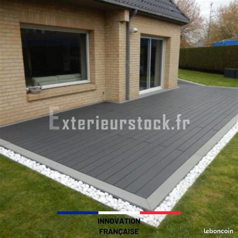 Terrasse Bois Composite Gris Béton Ec103 Direct Usine Qualité