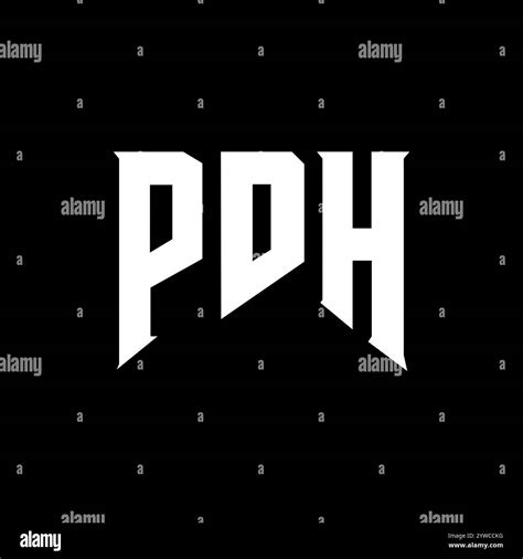 Pdh Letter Logo Design For Technology Company Pdh Logo Design Black