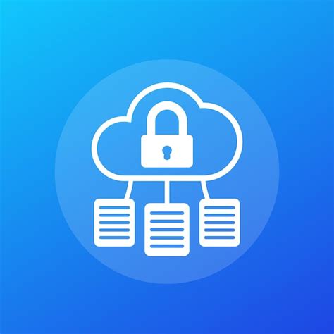 Premium Vector Document Protection In Cloud Icon Vector