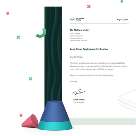 Employment Verification Letter Templates To Customize Visme