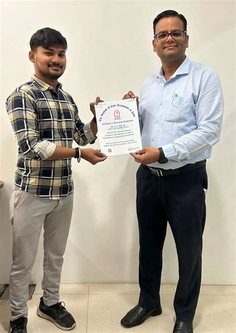 Aaditya Prakash Gupta On Linkedin Many Thankful To Respect Icmai Cat Hod Cma Cs Mrrk Jain Sir