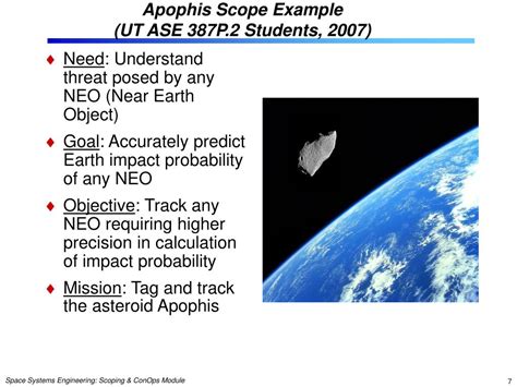 Ppt Scoping And Concept Of Operations Conops Module Space Systems Engineering Version 1 0