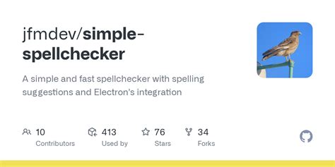 GitHub Jfmdev Simple Spellchecker A Simple And Fast Spellchecker With Spelling Suggestions