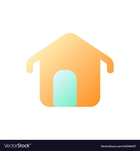 House Pixel Perfect Flat Gradient Color Ui Icon Vector Image