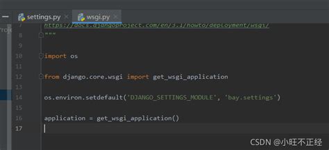 【已解决】wsgi Application ‘baywsgiapplication‘ Could Not Be Loaded； Error