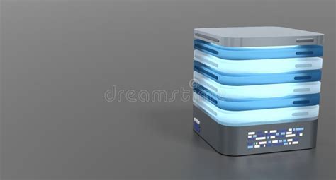 3d Server Icon Glowing Server Computer Server 3d Render Icon Cloud Computing Stock
