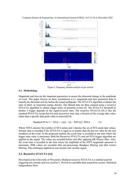 Analysis Of Seismic Signal And Detection Of Abnormalities Pdf