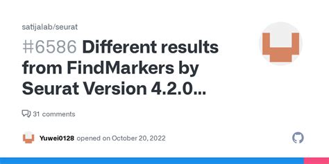 Different Results From Findmarkers By Seurat Version 420 Than 410