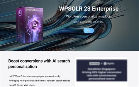 wpsolr enterprise wordpress personalization plugin serve every