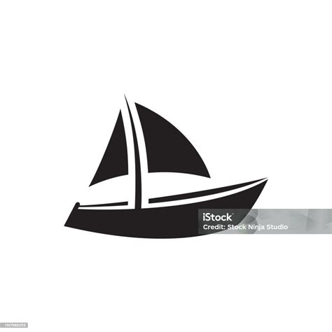 앱 Ui 웹 사이트에 대 한 평면 스타일 벡터에서 보트 아이콘입니다 블랙 아이콘 벡터 일러스트입니다 0명에 대한 스톡 벡터 아트 및 기타 이미지 Istock