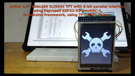 Drive Ili9341 8 Bit Parallel Using Esp32 S3 Youtube