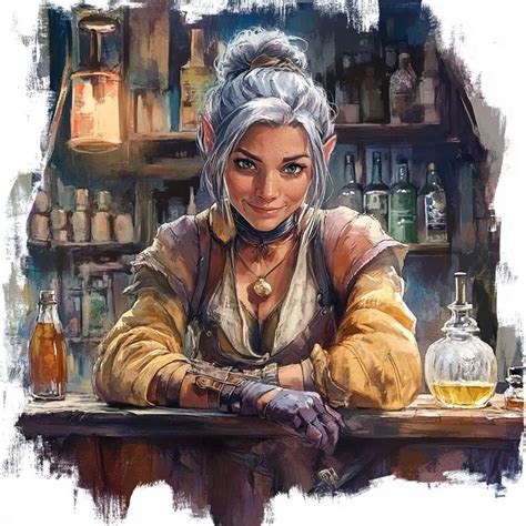 Female Tavern Keeper Карты города Изобретатели Алхимик