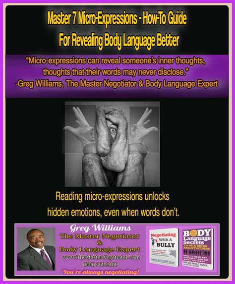 “master 7 Micro Expressions How To Guide For Revealing Body Language Better” Negotiation Tip