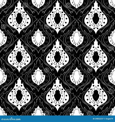 Seamless Monochrome Pattern Stock Vector Illustration Of Pattern Arts