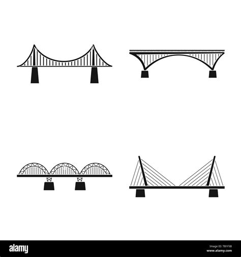 Isolated Object Of Construct And Side Sign Set Of Construct And Bridge