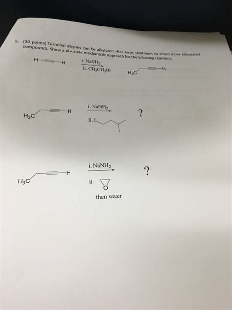 Solved Terminal Alkynes Can Be Alkylated After Basic