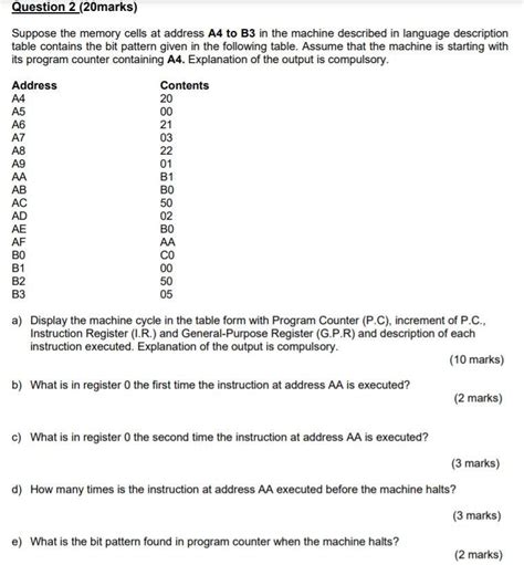 Solved Question 2 20marks Suppose The Memory Cells At